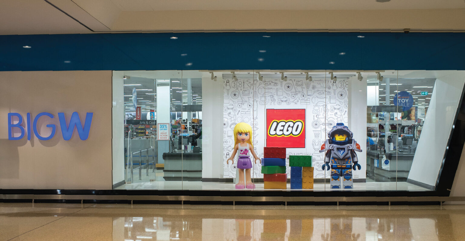 Big W - Lego Window Display - Dashing Group