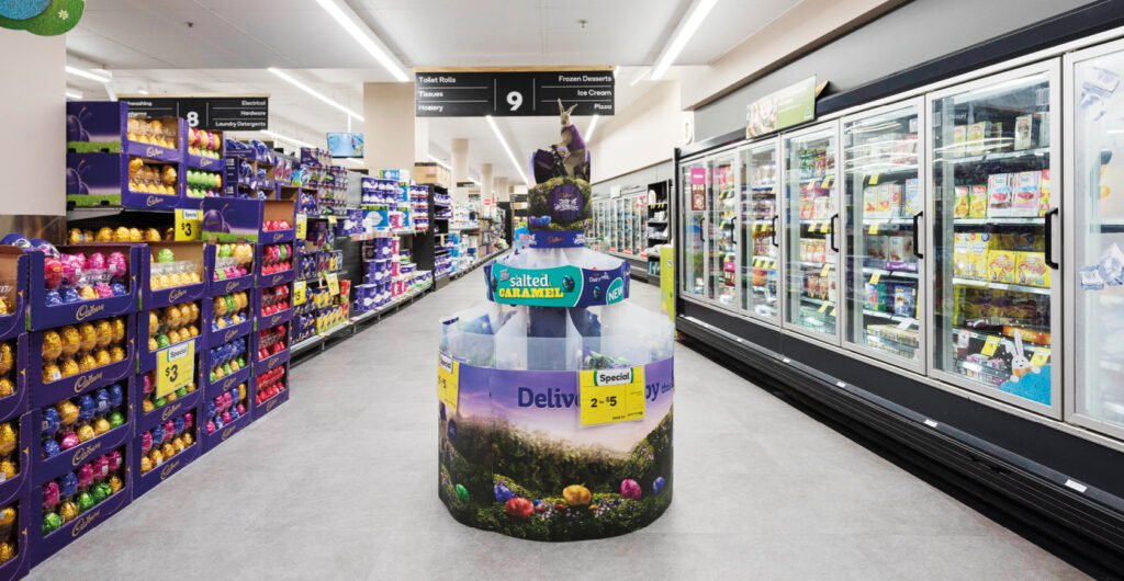 CADBURY - Woolworths Easter POP Display - Dashing Group