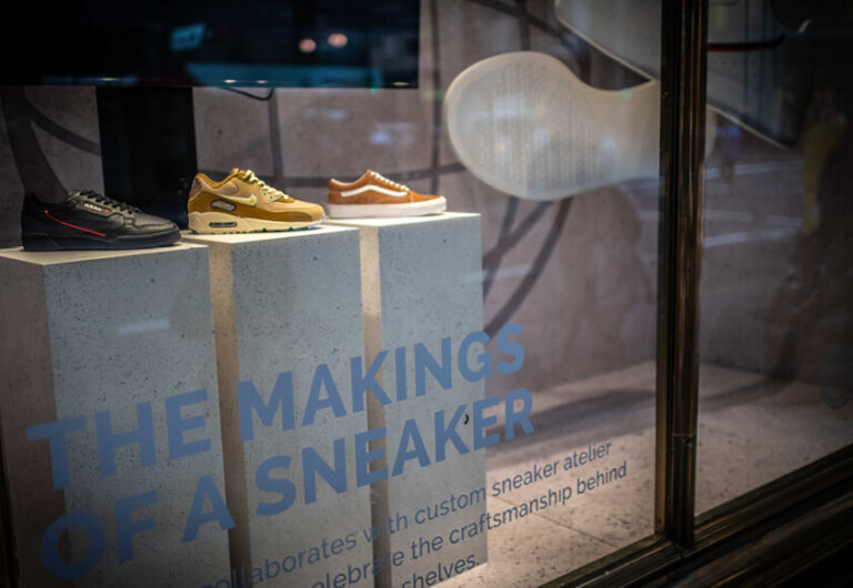 ACCENT GROUP: The Makings of a Sneaker Window Display - Dashing Group