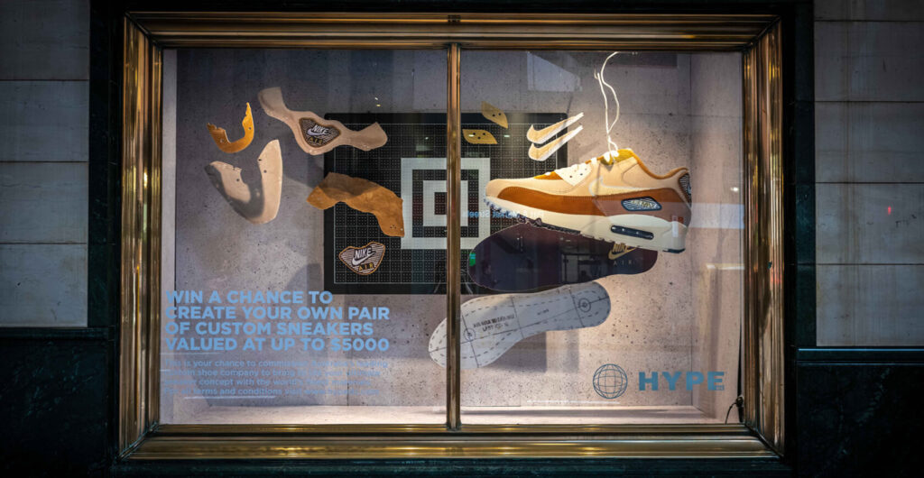 ACCENT GROUP: The Makings of a Sneaker Window Display - Dashing Group