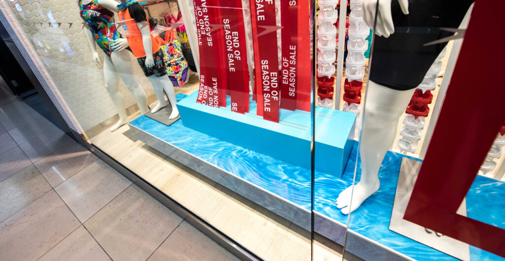 TRUE ALLIANCE - Speedo End of Season Sale Window Displays - Dashing Group