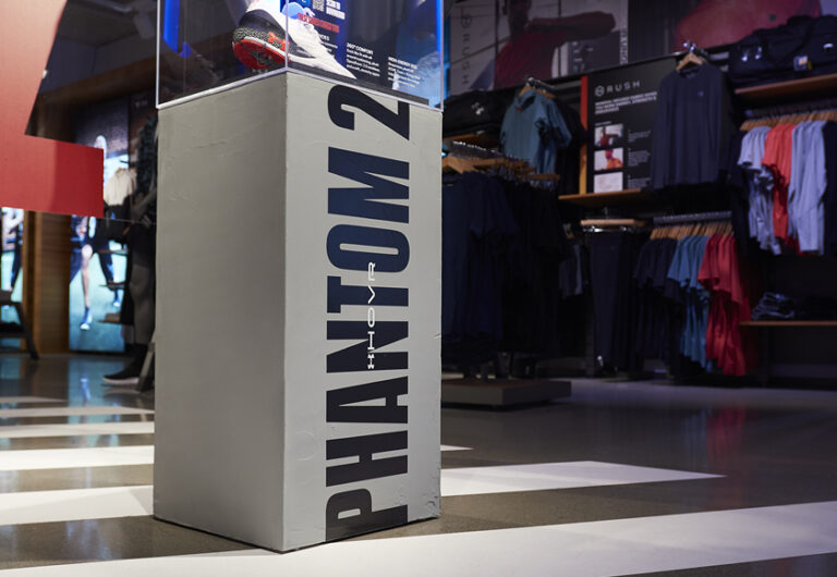 Under Armour - HOVR Phantom 2 Window and Store Displays - Dashing Group