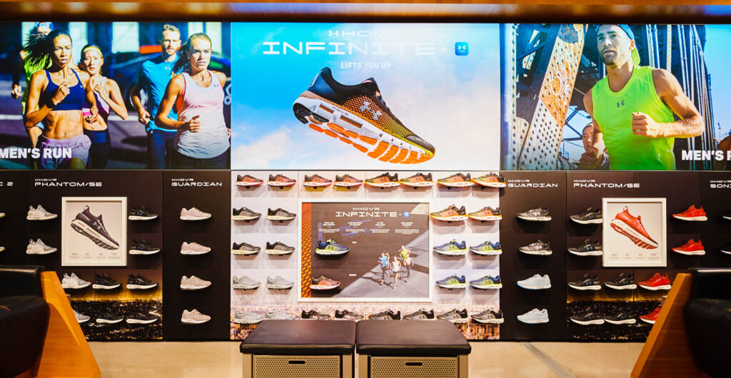 Under Armour - HOVR Infinite Window and Store Displays - Dashing Group
